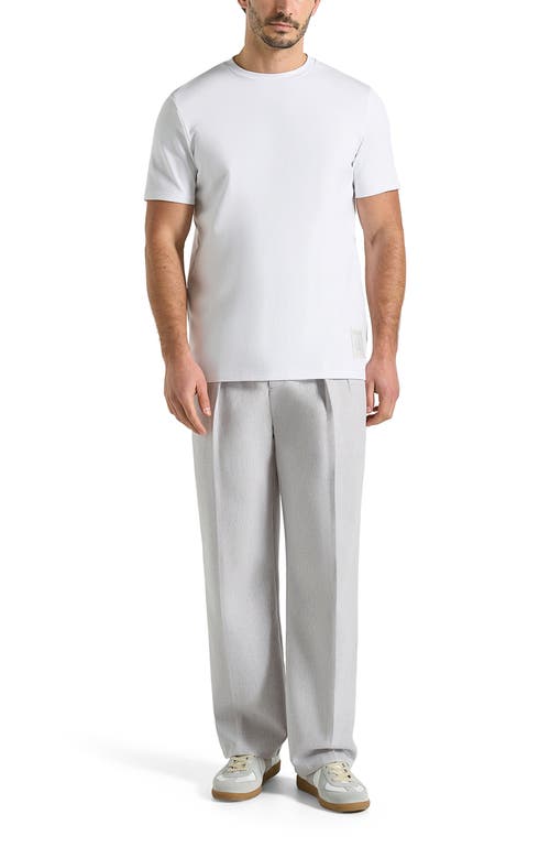 MANIÈRE DE VOIR Maniere De Voir Pierre Relaxed Fit Textured Pleated Tailored Trousers